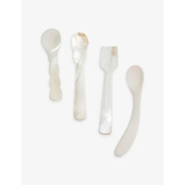 GOHAR WORLD Column Mother-of-pearl Dessert Spoon Set - Mother Of Pearl