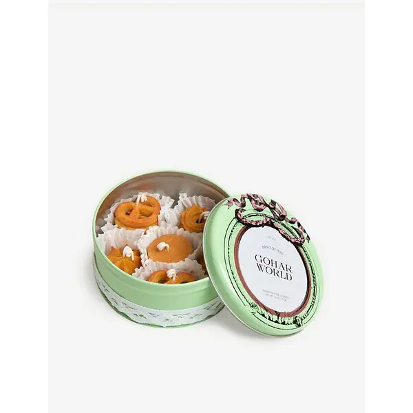 GOHAR WORLD Biscuit Tin Unscented Soy Wax Candle 13cm