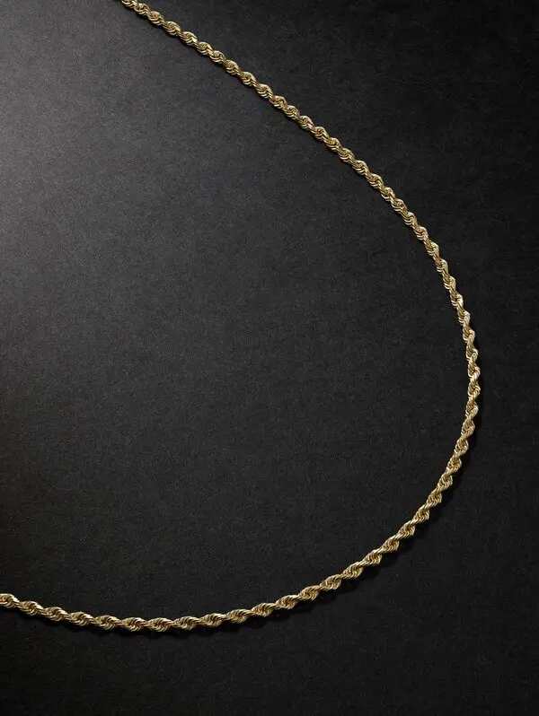 GREG YUNA 14-karat Rope Chain Necklace - Gold