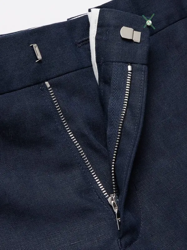 Orlebar Brown Griffon Tapered Linen Trousers - Blue