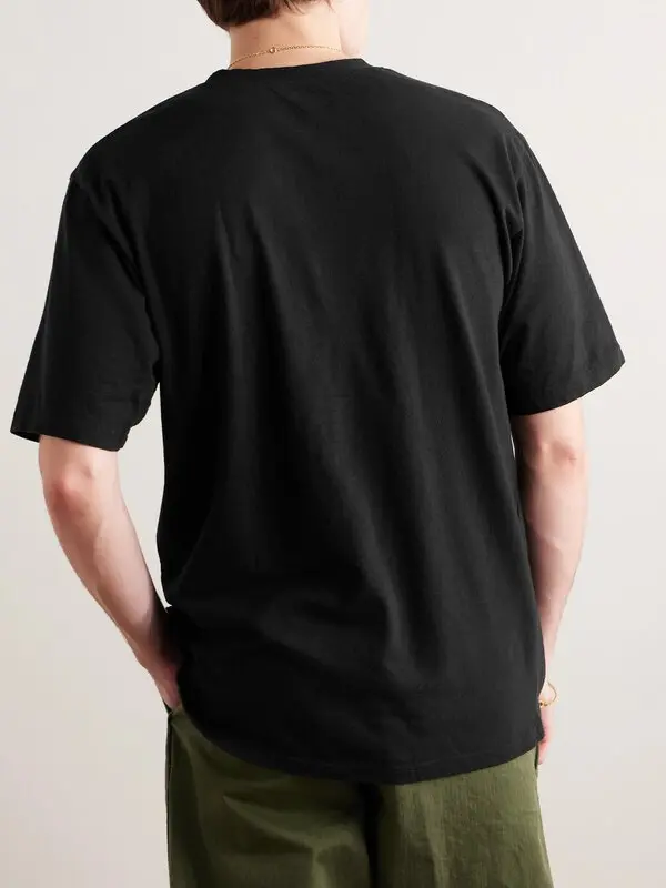 Kapital Logo-appliquéd Cotton-jersey T-shirt