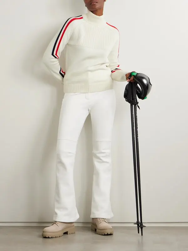 Fusalp Alea Striped Wool-jacquard Turtleneck Sweater