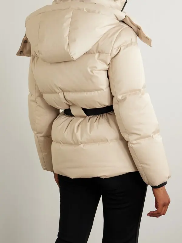 Fusalp Oria Belted Hooded Quilted Down Ski Jacket