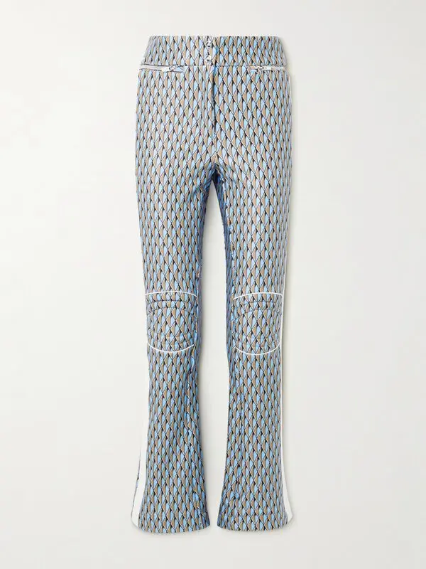 Fusalp Celia Printed Bootcut Ski Pants - Blue