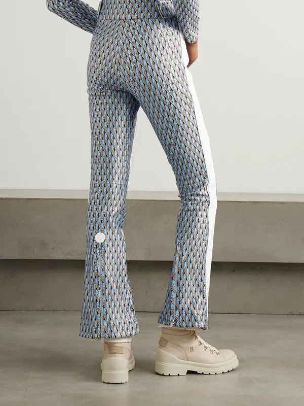 Fusalp Celia Printed Bootcut Ski Pants - Blue
