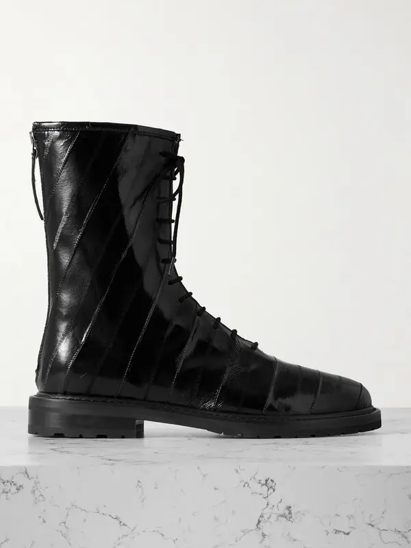 Legres 05 Paneled Eel Ankle Boots
