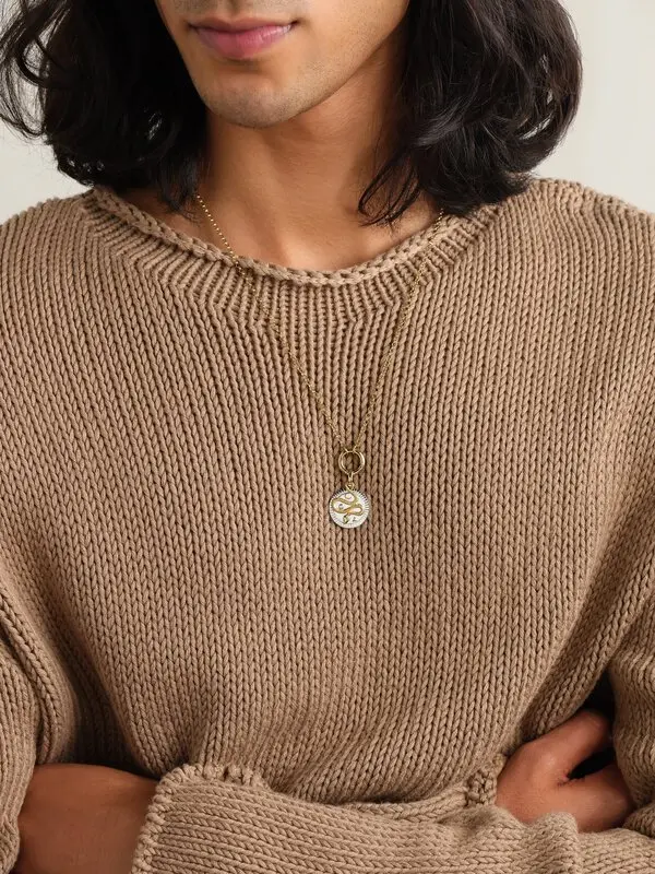 FOUNDRAE Wholeness Medium 18-karat And Diamond Pendant