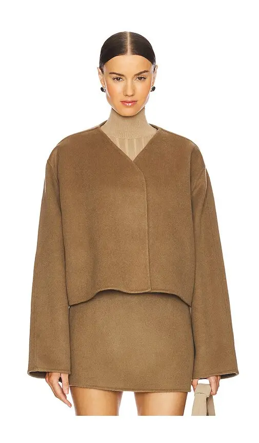 L'academie Milly Wool Jacket - Olive Green