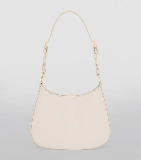 Prada Patent Leather Cleo Shoulder Bag - Neutral