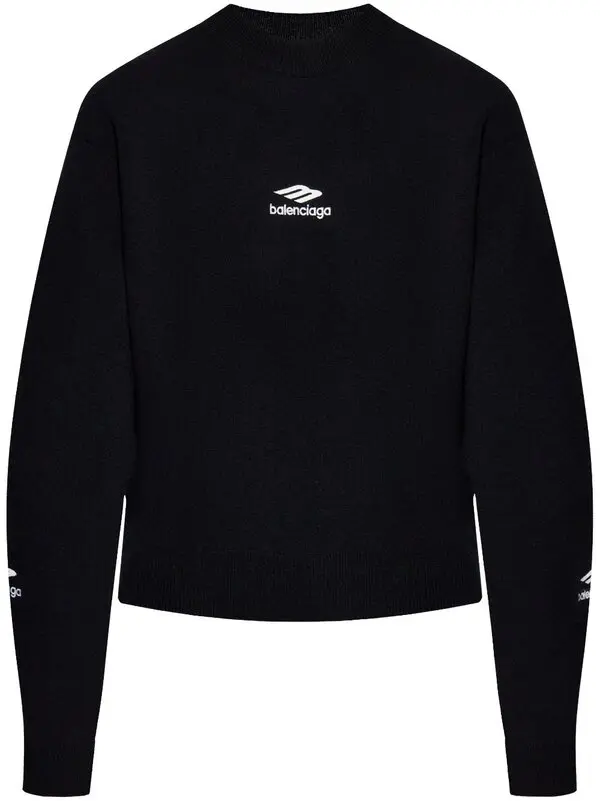 Balenciaga Logo-embroidered Sweater