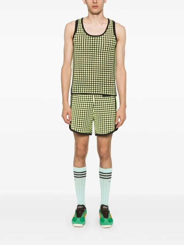 Adidas X Wales Bonner Houndstooth Crochet-knit Vest