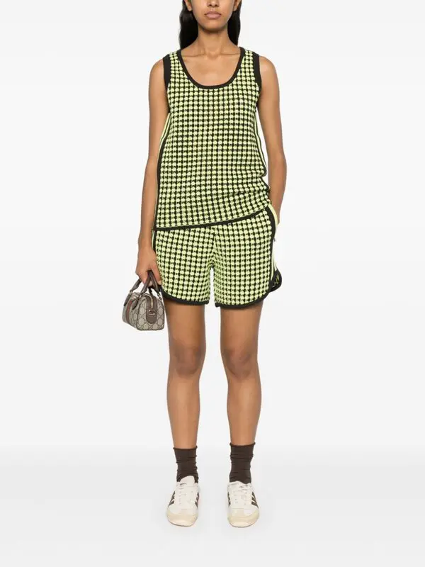 Adidas X Wales Bonner Houndstooth Crochet-knit Vest