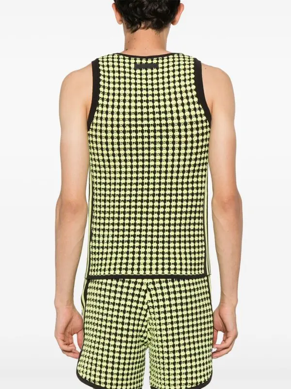 Adidas X Wales Bonner Houndstooth Crochet-knit Vest