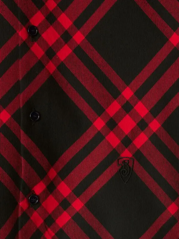 Burberry Plaid Cropped Shirt