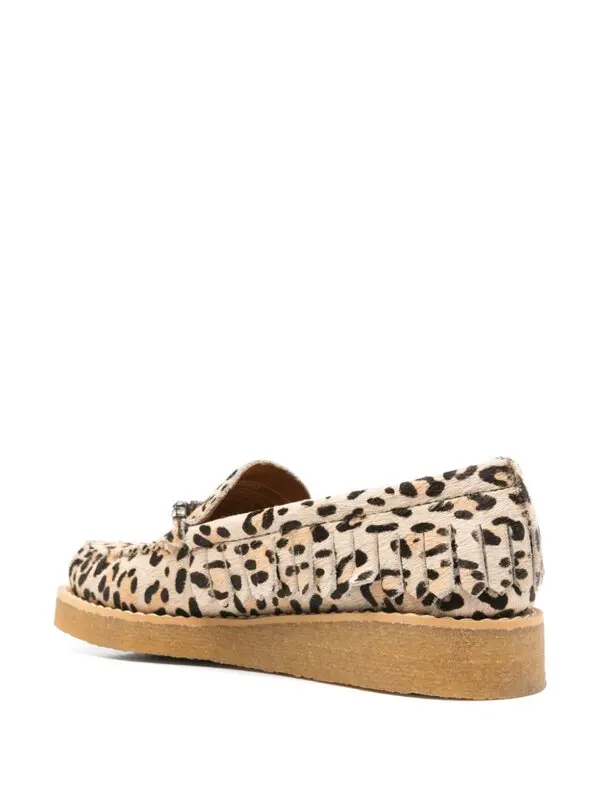 FORTE_FORTE Crystal-embellished Loafers - Brown