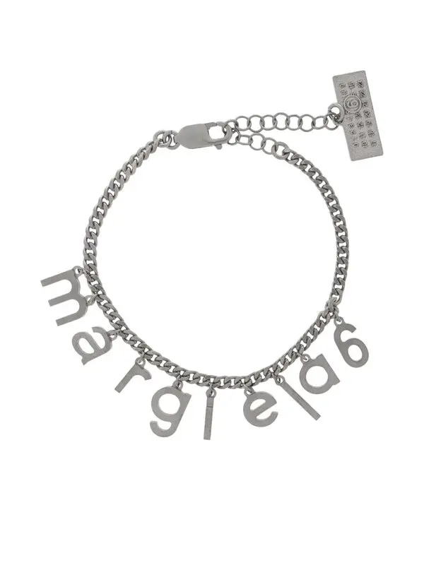 MAISON MARGIELA Logo-charm Bracelet - Silver