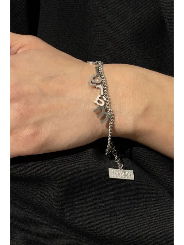 MAISON MARGIELA Logo-charm Bracelet