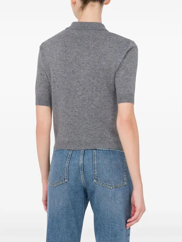 Moschino Embroidered Polo Shirt - Grey