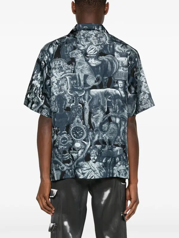 Givenchy Hubert Objects-print Silk Shirt