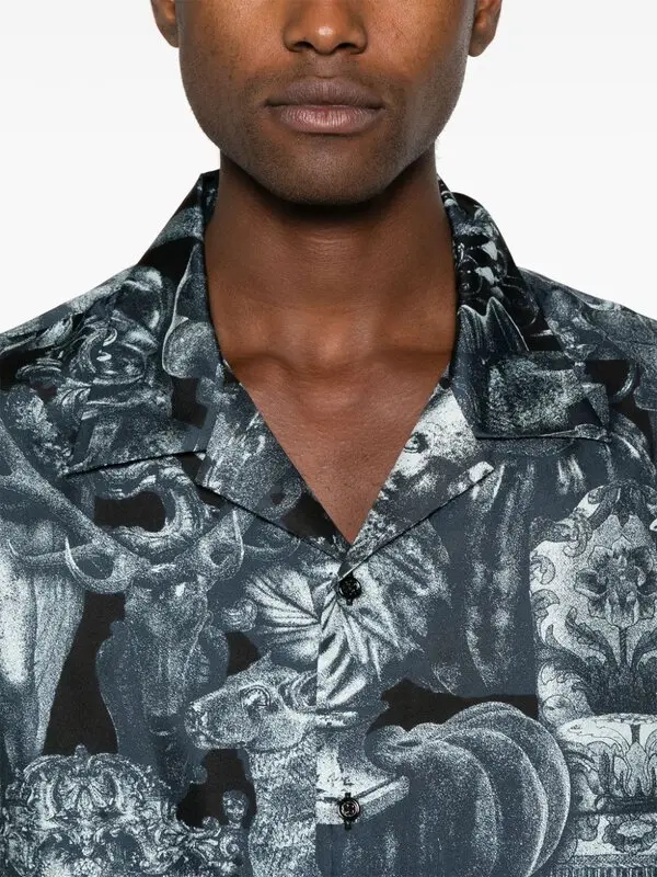 Givenchy Hubert Objects-print Silk Shirt