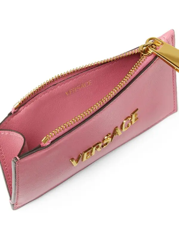 Versace Tag Zip-up Card Holder
