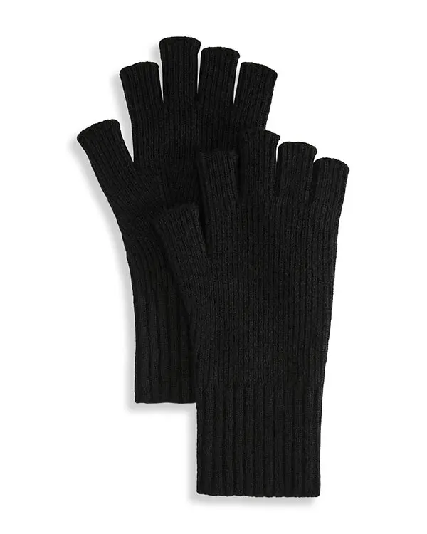 Vince Fingerless Gloves - Black
