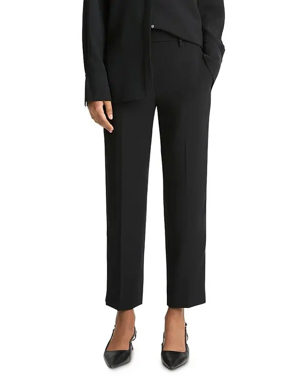 Vince Mid-rise Tapered Trousers - Black
