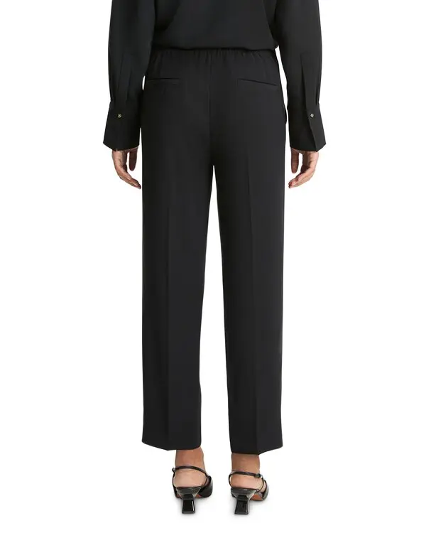 Vince Mid-rise Tapered Trousers - Black