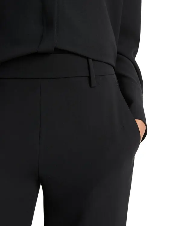 Vince Mid-rise Tapered Trousers - Black