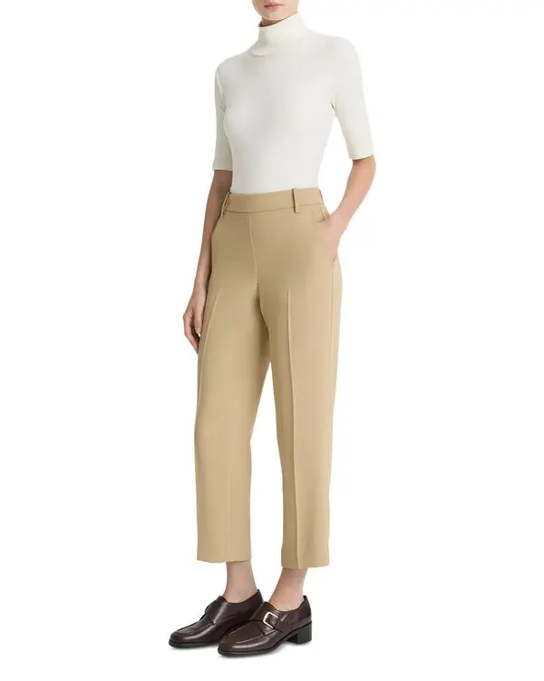 Vince Mid-rise Tapered Trousers - Cobble Stone