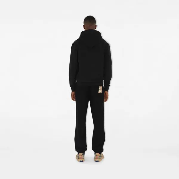 Burberry Check Label Cotton Jogging Pants