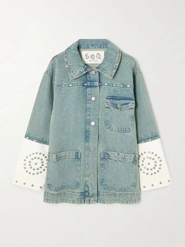 Sea Liam Studded Denim Jacket