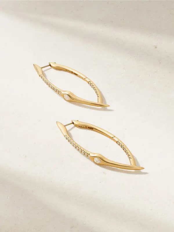 UNIFORM OBJECT Axle 18-karat Diamond Earrings - Gold
