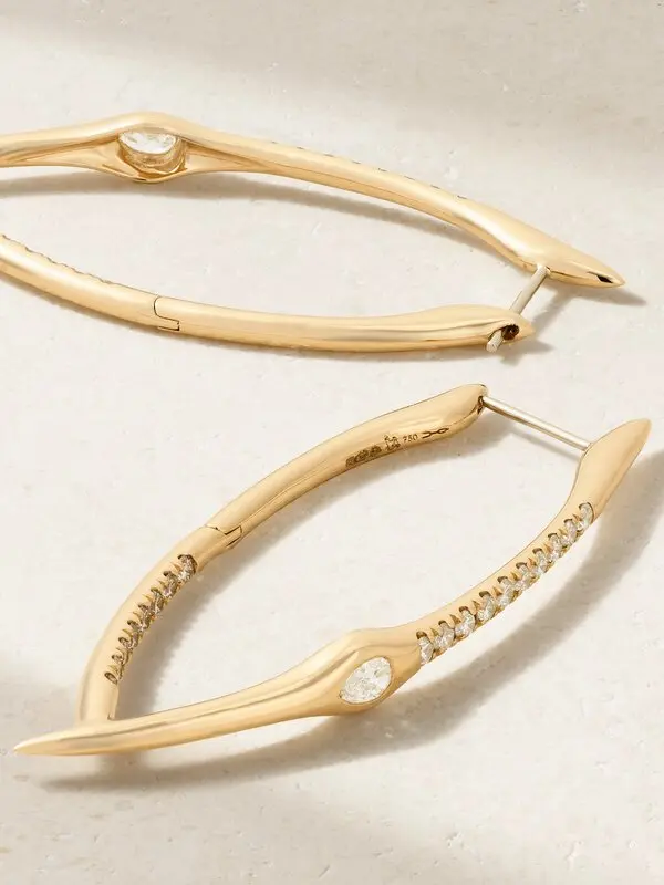 UNIFORM OBJECT Axle 18-karat Diamond Earrings