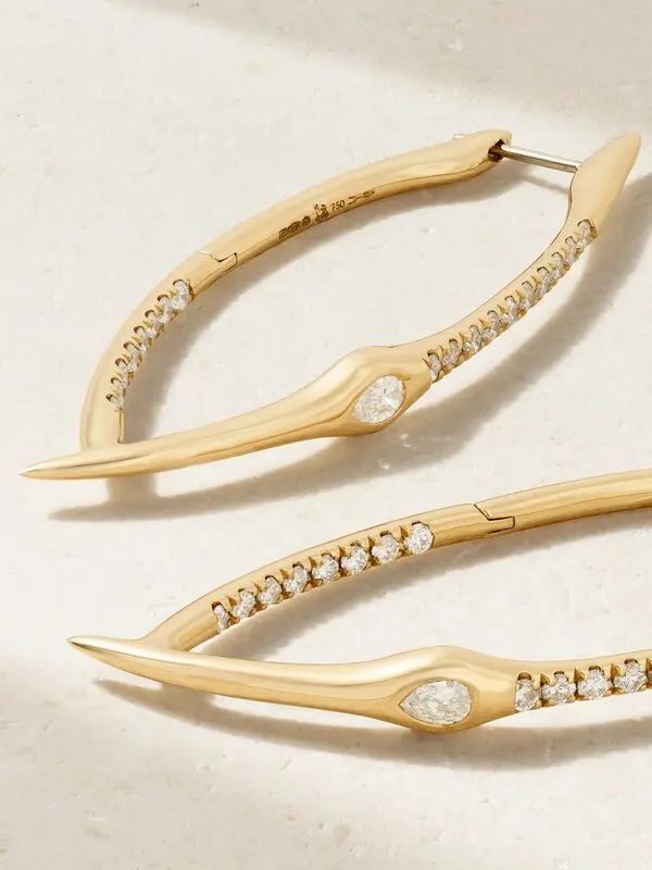 UNIFORM OBJECT Axle 18-karat Diamond Earrings