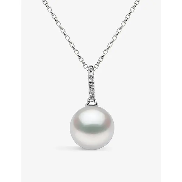 Yoko London 18ct White-gold, Pearl And Diamond Necklace - White Gold
