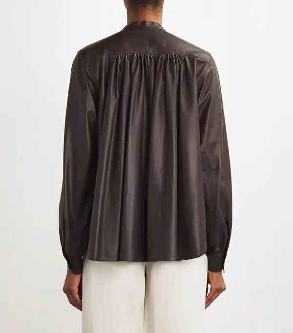 YVES SALOMON Leather Blouse
