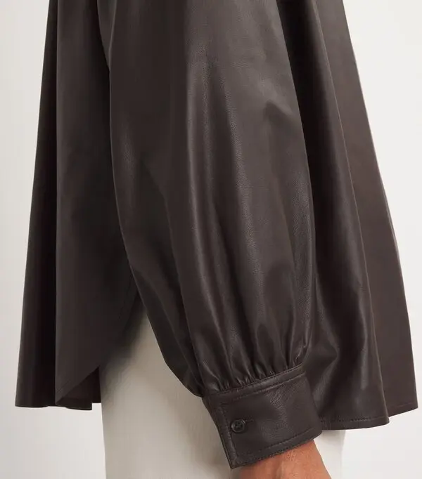 YVES SALOMON Leather Blouse