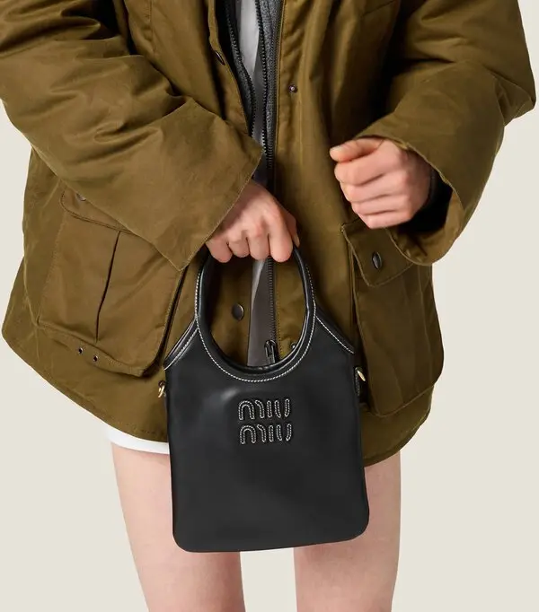 Miu Miu Calf Leather Ivy Tote Bag