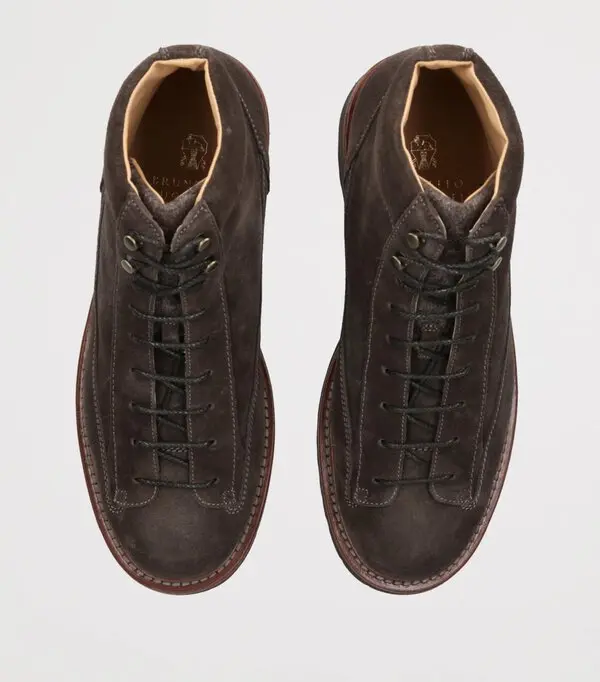 Brunello Cucinelli Suede Hiker Boots