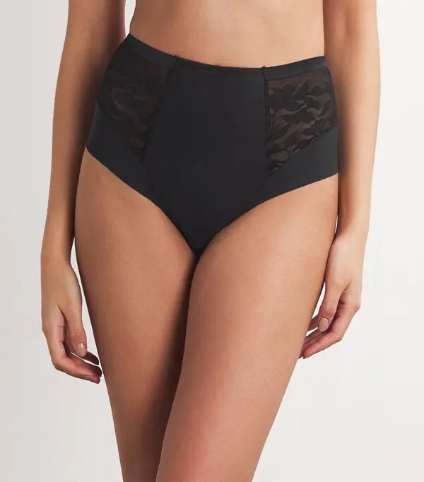 Fantasie High-waist Illusion Briefs - Black