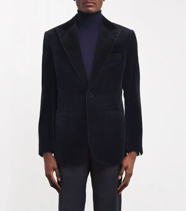 Brioni Velvet Single-breasted Blazer