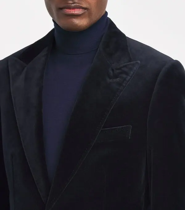 Brioni Velvet Single-breasted Blazer