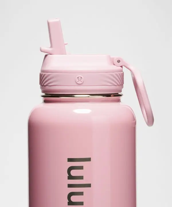 Lululemon Back To Life Sport Bottle 32oz Straw Lid