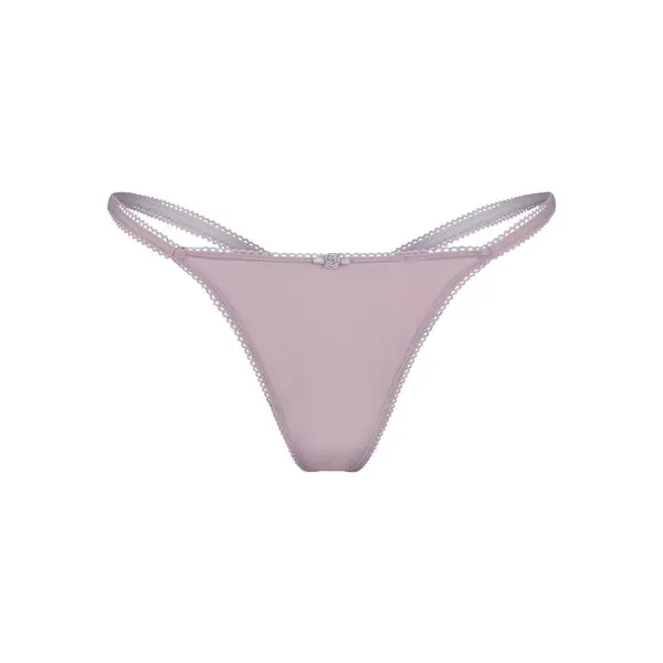 SKIMS Fits Everybody Picot String Thong - Orchid