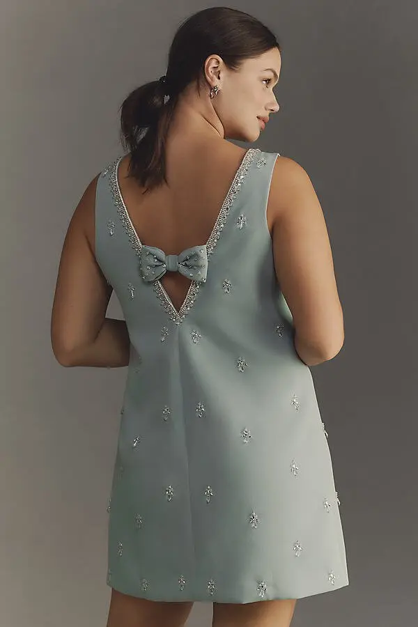 strapless open back dress The Beauty Within Off The Shoulder Floral Mini Dress (Aqua Blue) · NanaMacs main image 1