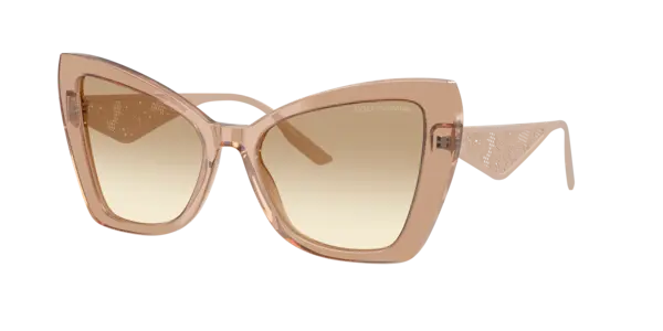Dolce & Gabbana Cat Eye Sunglasses - Clear Gradient Light Brown