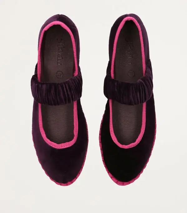 FLABELUS Velvet Mafalda Espadrilles - Purple