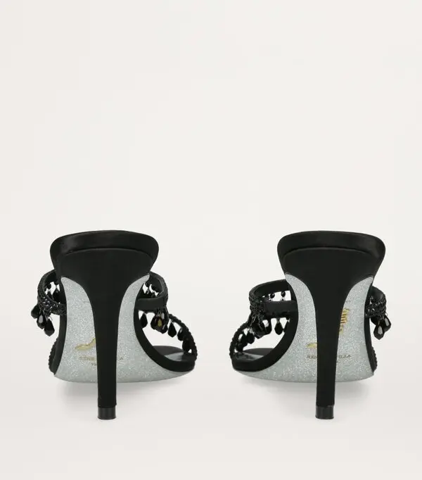 Rene Caovilla Embellished Chandelier Heeled Mules