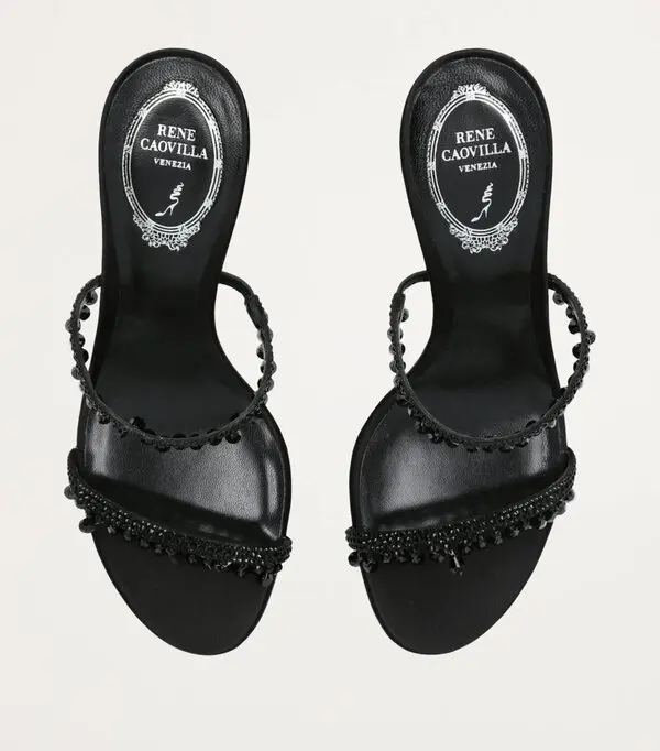 Rene Caovilla Embellished Chandelier Heeled Mules